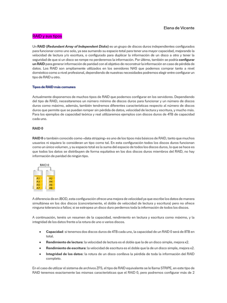 raid y sus tipos | Descargar gratis PDF | Hardware de la computadora ...