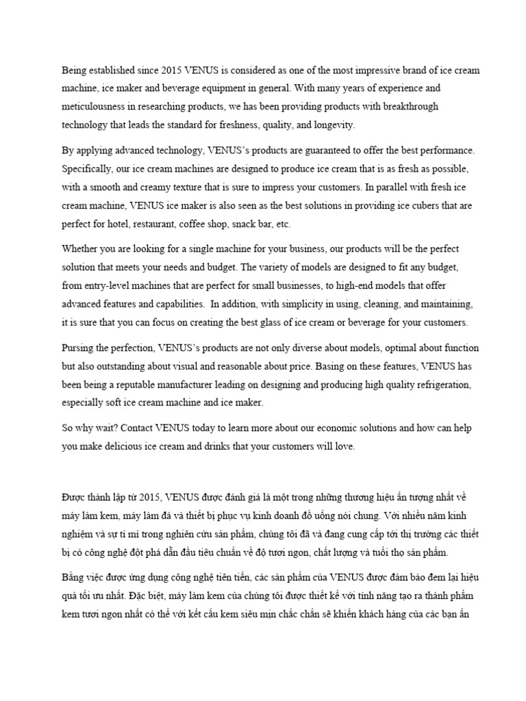 Giới thiệu Venus | PDF