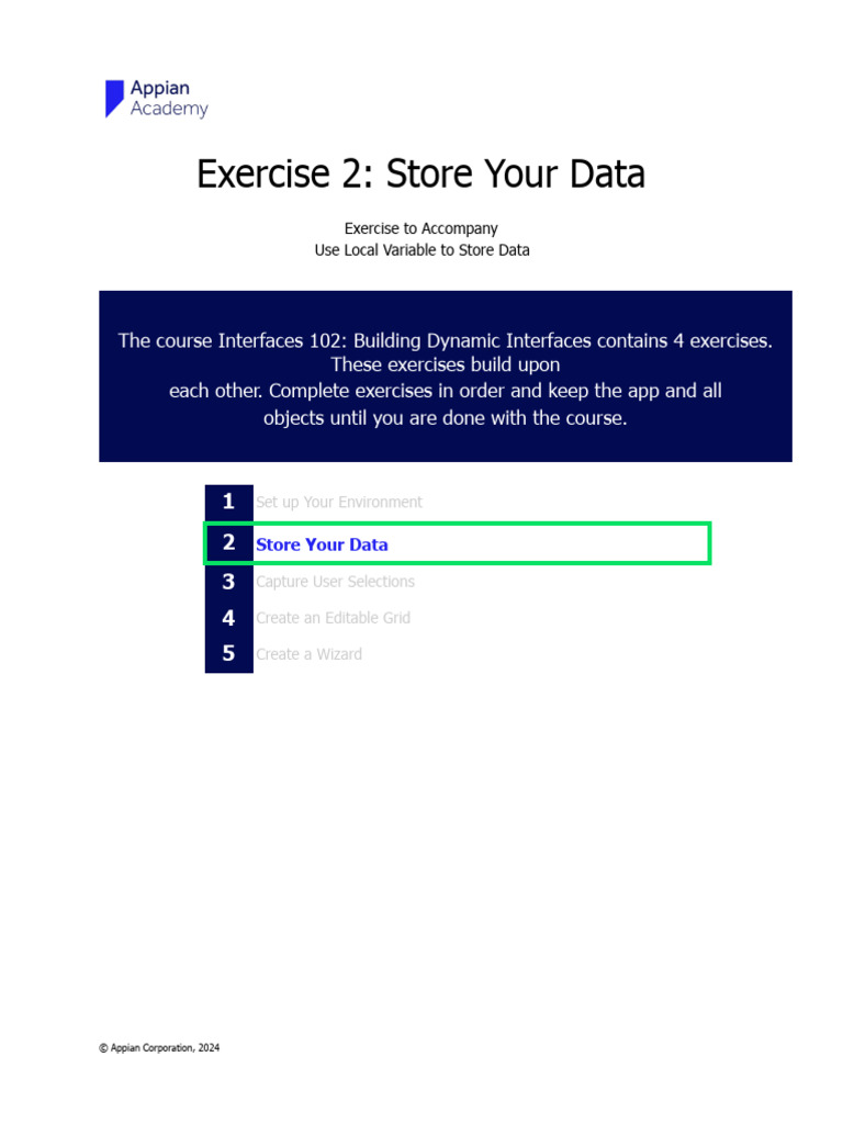 24.1 Exercise 2 - Store Your Data | PDF | Page Layout | Information Technology