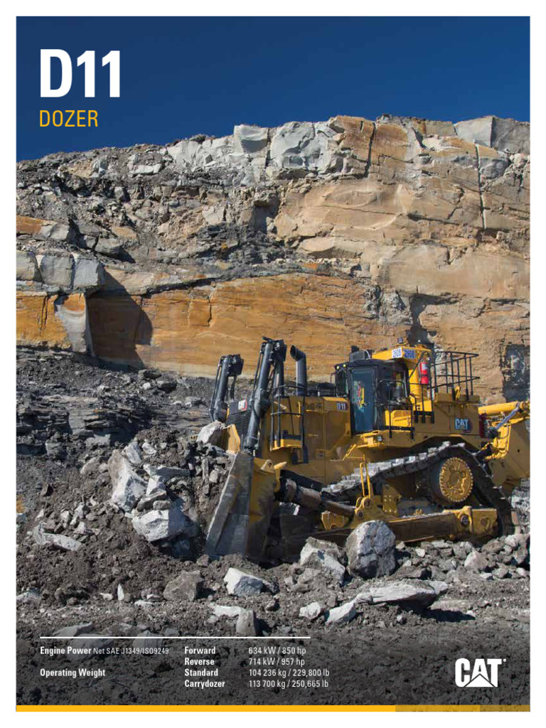 Cat D11 brochure | PDF | Horsepower | Vehicles