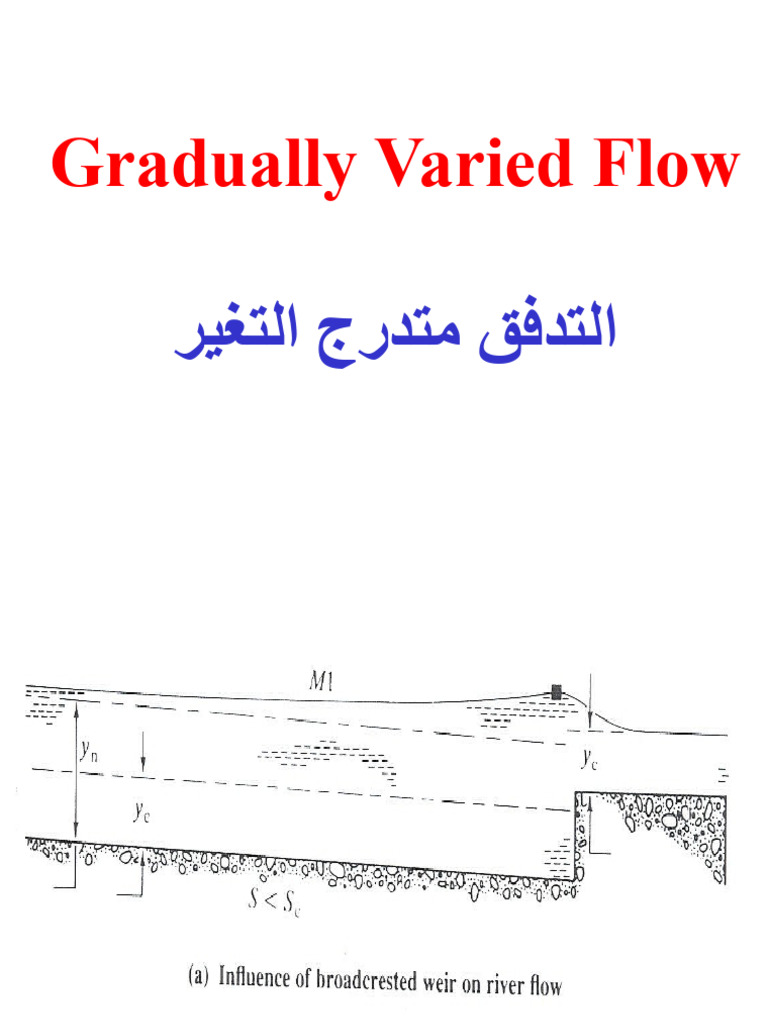 6 Gradually Varied Flow | PDF | Civil Engineering | Soft Matter