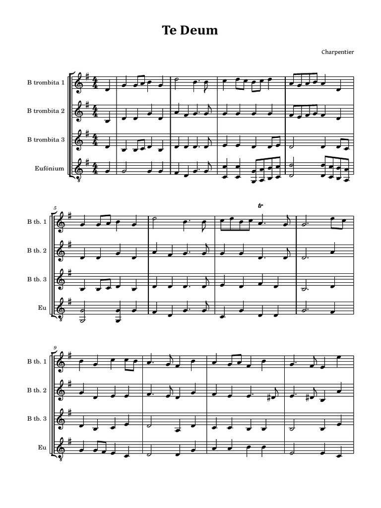 Te Deum | PDF | Compositions | Classical Music