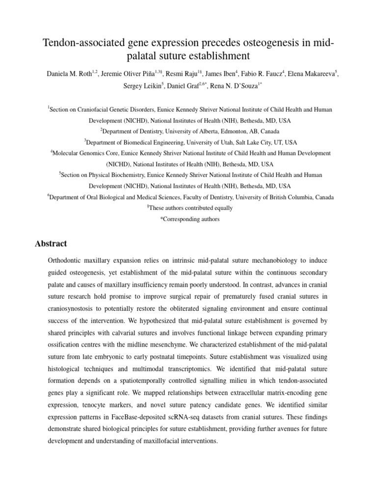 Tendon-Associated Gene Expression Precedes Osteoge | PDF | Staining ...