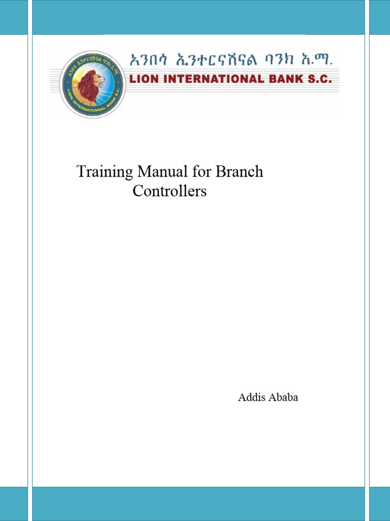 Branch Controller Training Material-1 | PDF | Identity Document ...