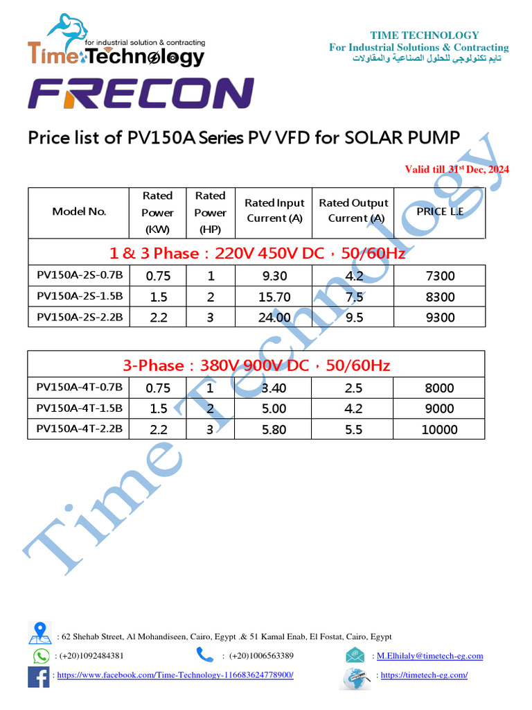 Frecon Solar Inverter Price List 2024 hsgupdated | PDF | Sustainable ...