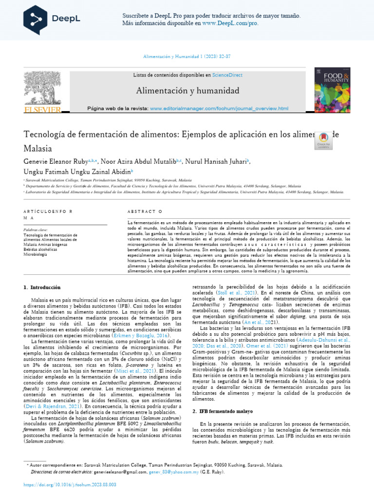 Food Fermentation Technology-Examples of application in Malaysian Foods ...