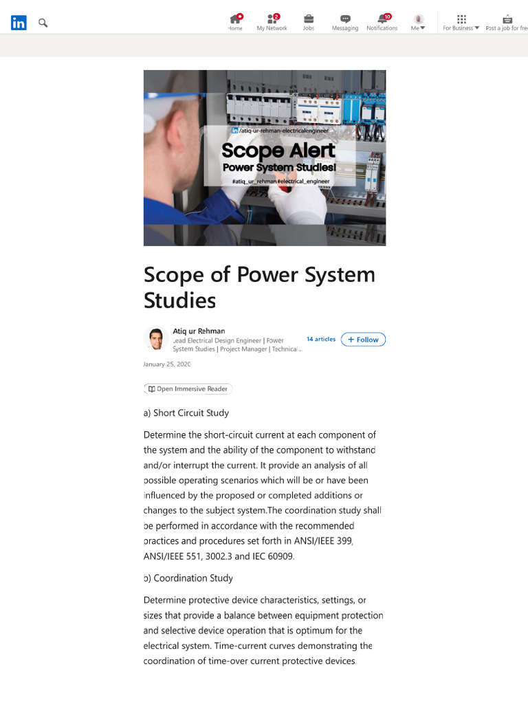 Scope of Power System Studies | PDF