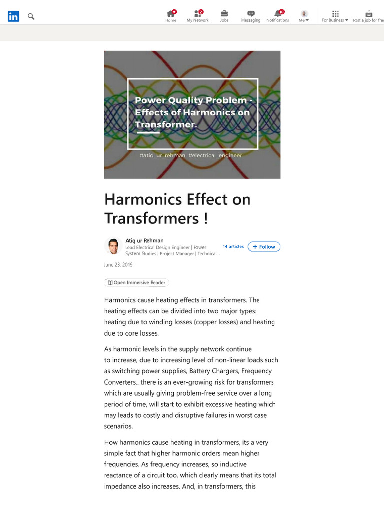 Harmonics Effect On | PDF