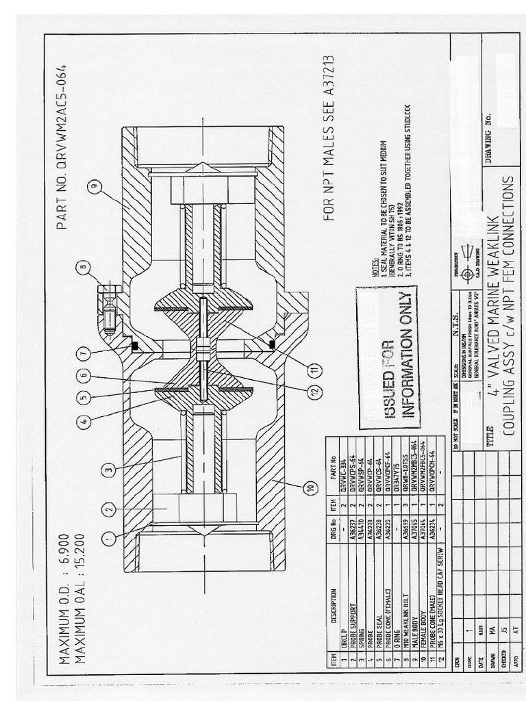 Different Valves Drawings | PDF