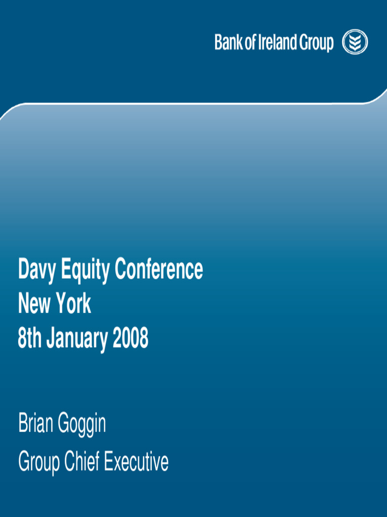 Bank of Ireland Group Financial Overview | PDF | Banks | Risk