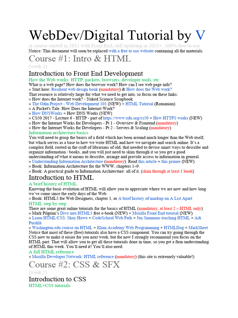 Digital Tutorial | Download Free PDF | World Wide Web | Internet & Web