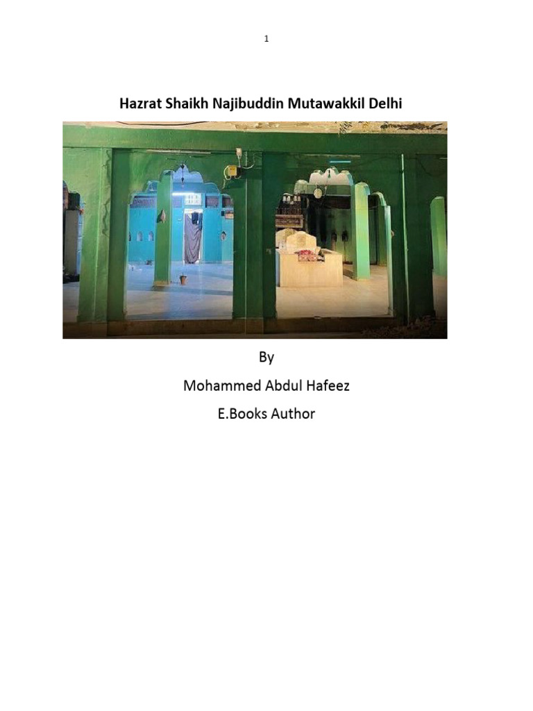 Hazrat Shaikh Najibuddin Mutawakkil | PDF | Abrahamic Religions