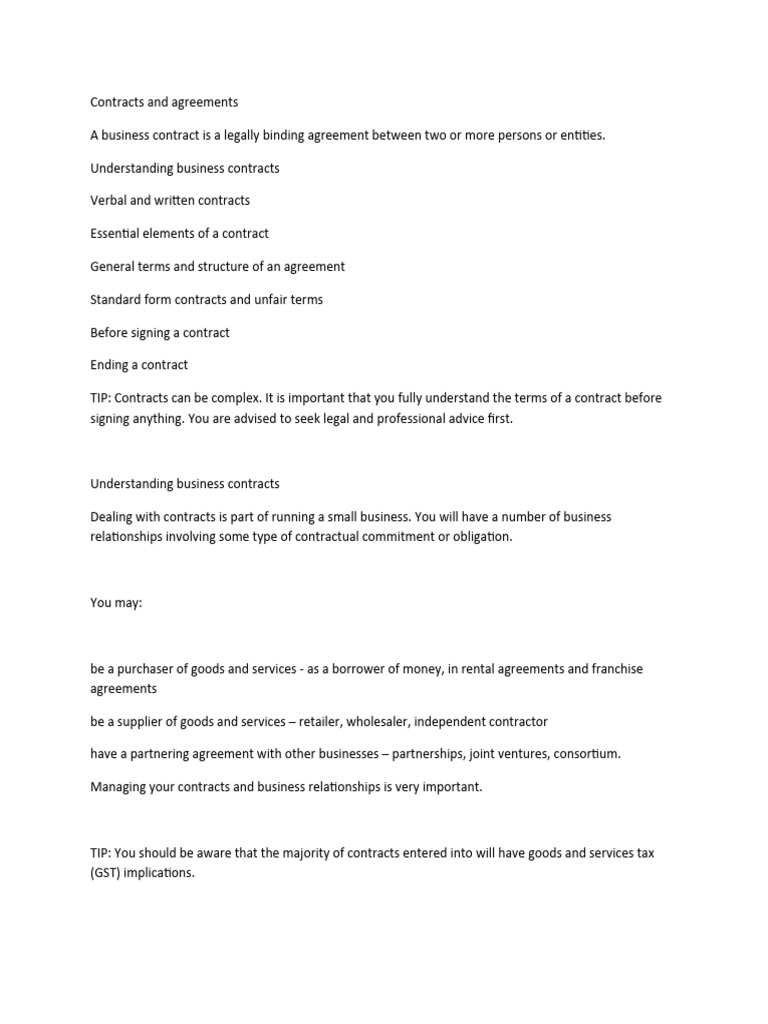 Contract | PDF | Breach Of Contract | Consent