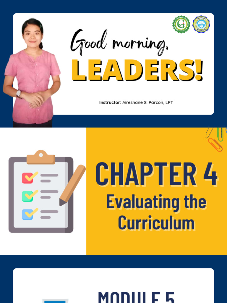 CHAPTER 4 Evaluating The Curriculum | PDF | Educational Assessment | Curriculum
