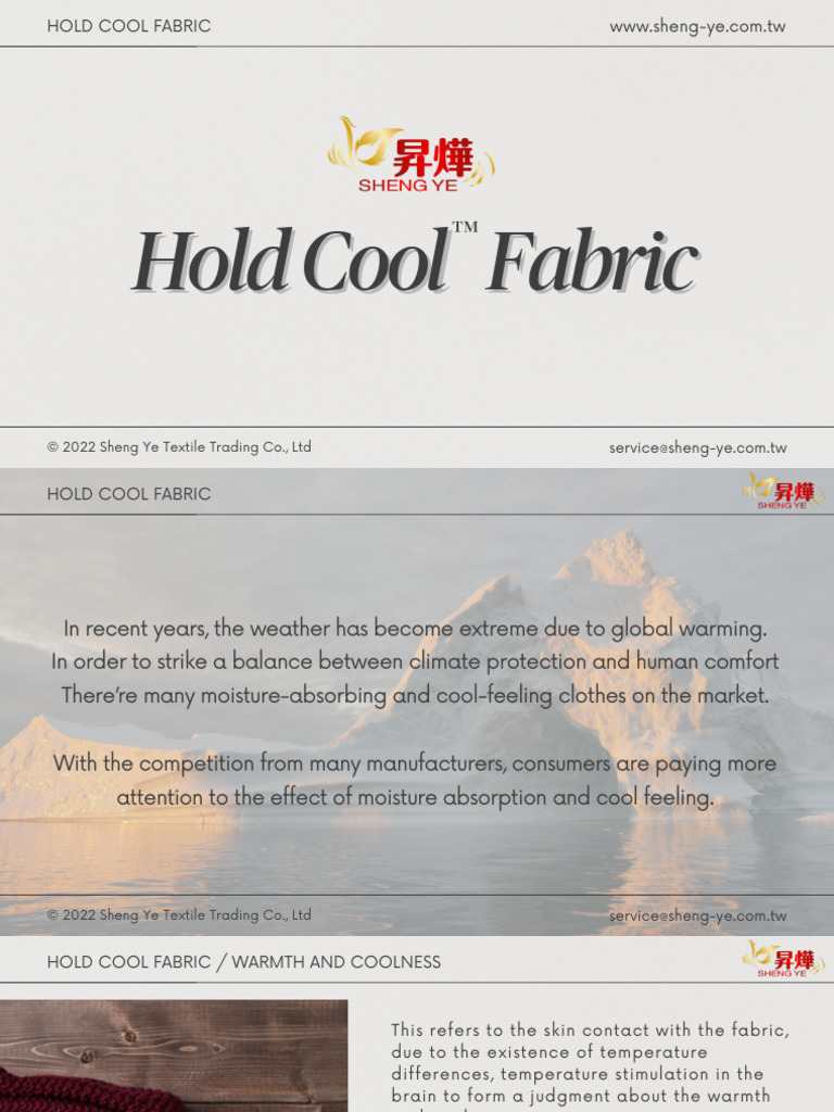Hold Cool Ver.3 EN 0907 - Compressed | PDF | Textiles | Infrared