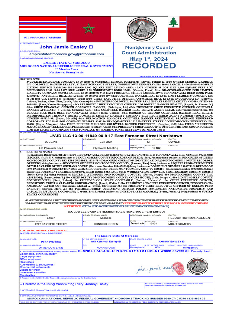 Ucc1 Financing Statement (JVJD Limited License Company 13-00-11840-00-9 ...