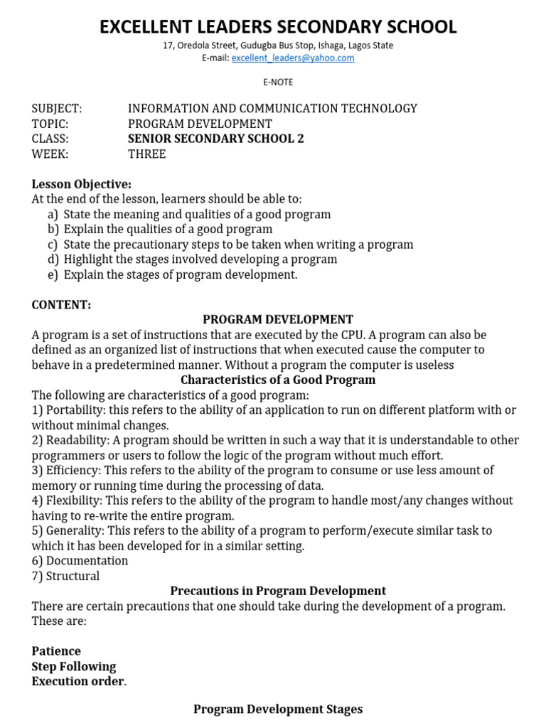 Week 3 - Program Development | PDF | Computer Programming | Computer Program