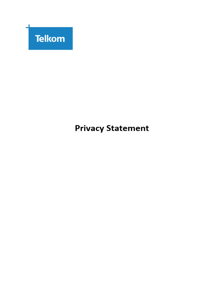 Telkom_Privacy_Statement_2022 | PDF | Http Cookie | Privacy