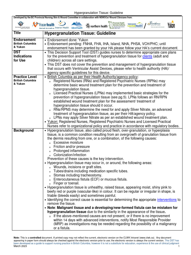 Guideline Hypergranulation 2022 May 2023 March 1 | Download Free PDF ...