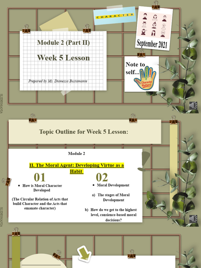 Lesson 4 - The Moral Agent-Developing Virtue As A Habit (PPT With Voice ...