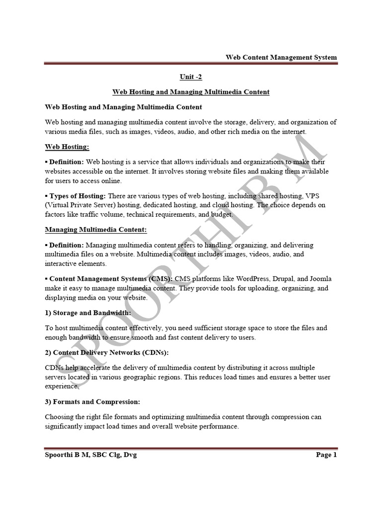 Unit - 2 WCMS | PDF | Wiki | World Wide Web