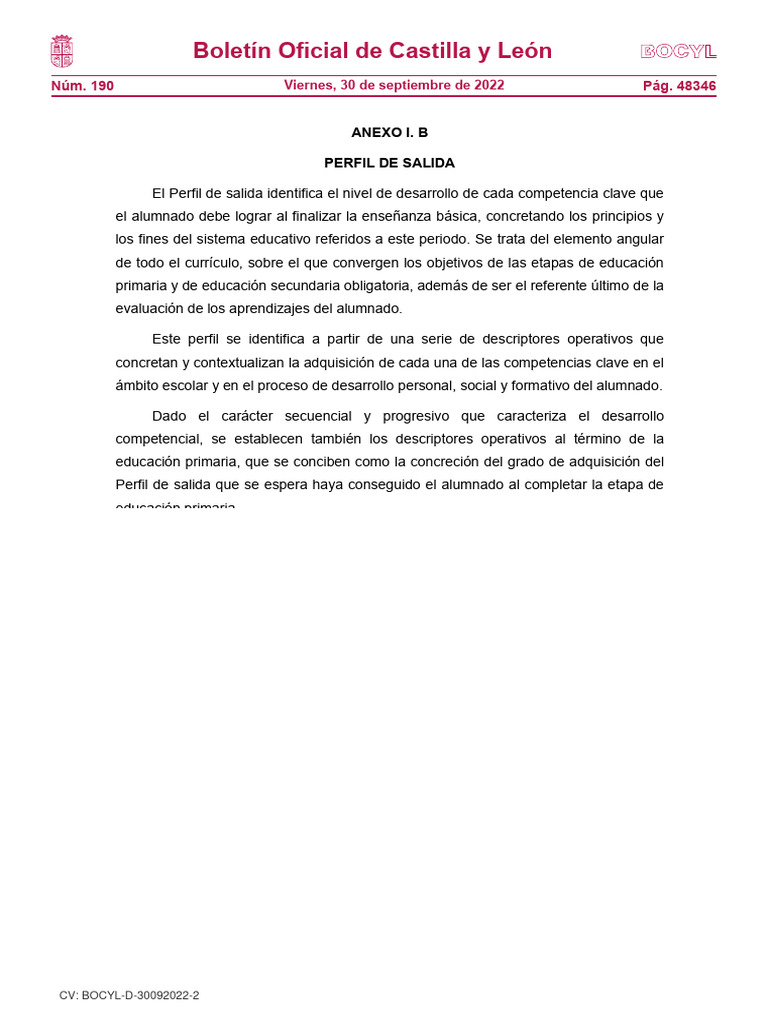 BOCYL Relaciones | PDF | Educación primaria | Aprendizaje