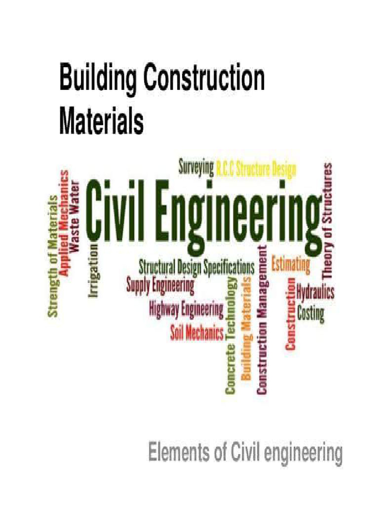 Building Construction Materials | PDF
