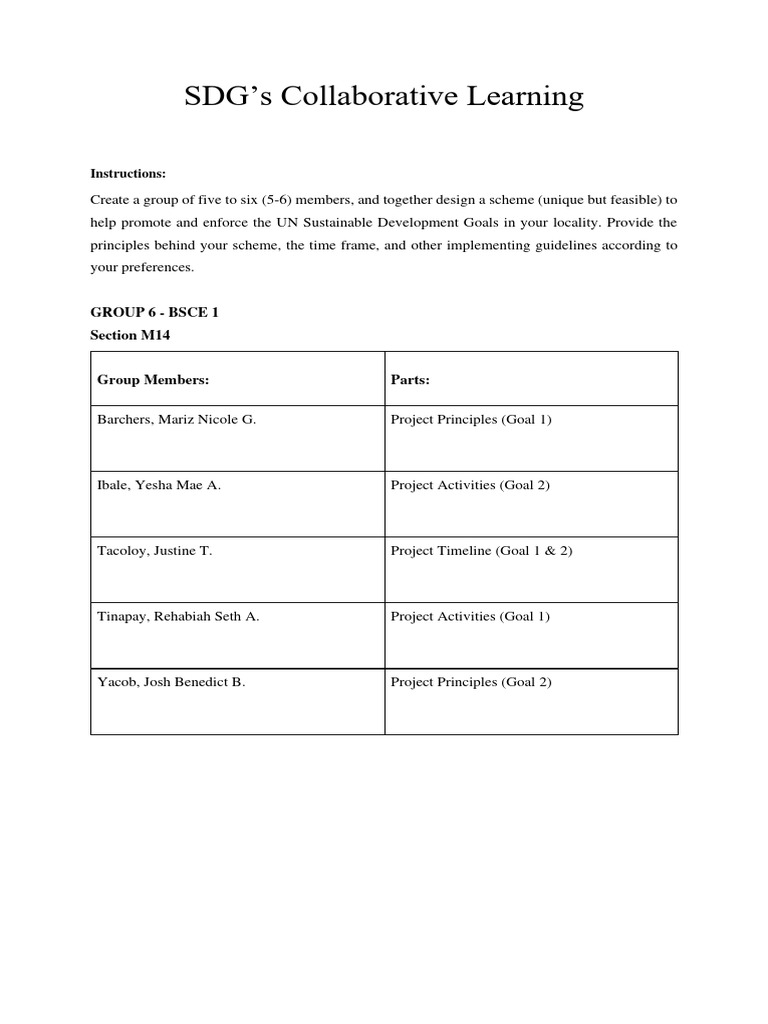 Group 6 - SDGs Collaborative Learning | PDF | Poverty | Poverty ...