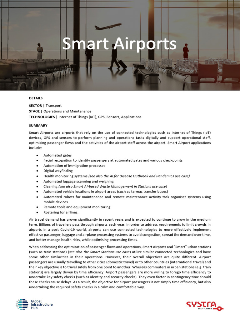 45 Smart Airports | PDF | Airport | Internet Of Things