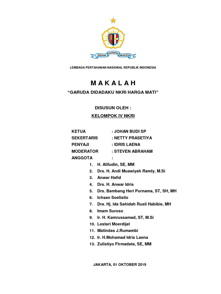 Implementasi Nilai Kebangsaan Yang Bersumber Dari NKRI | PDF