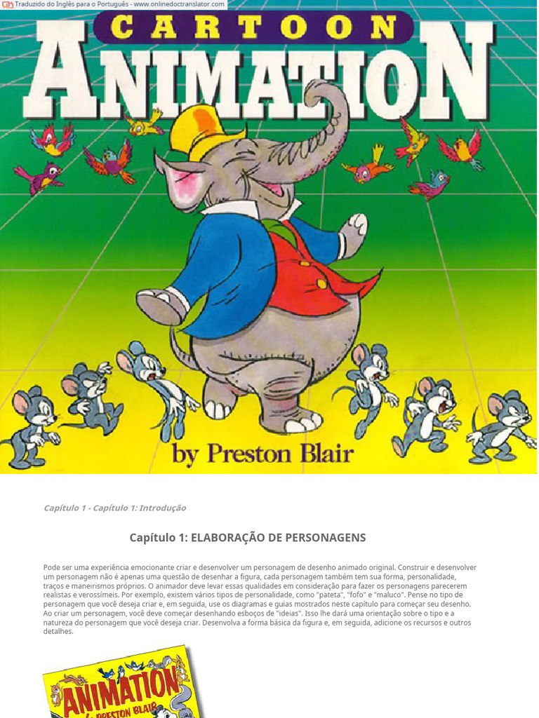 Preston Blair Cartoon Animation | PDF | Desenho | Perspectiva (gráficos)