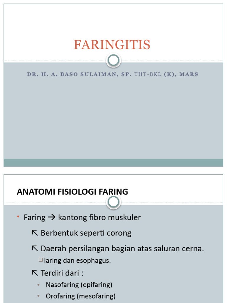 Faringitis Baru | PDF