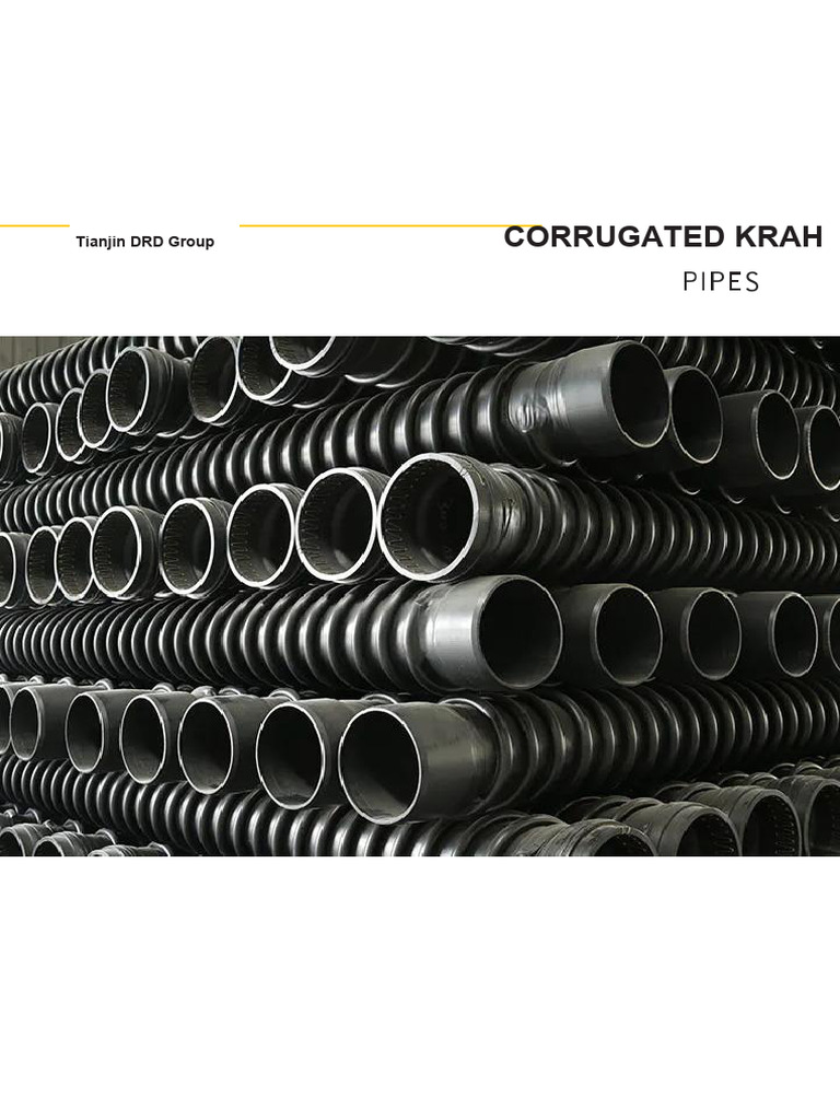 DRD Hdpe B Type Corrugated Pipes Catalogue | PDF | Pipe (Fluid Conveyance) | Extrusion