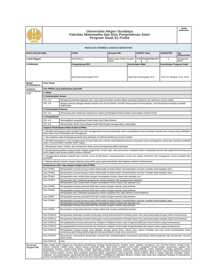RPS Listrik Magnet | PDF