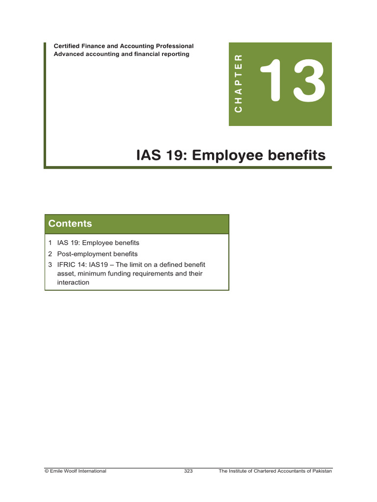 Ifrs - 2 & Ias-19 | PDF | Debits And Credits | Pension