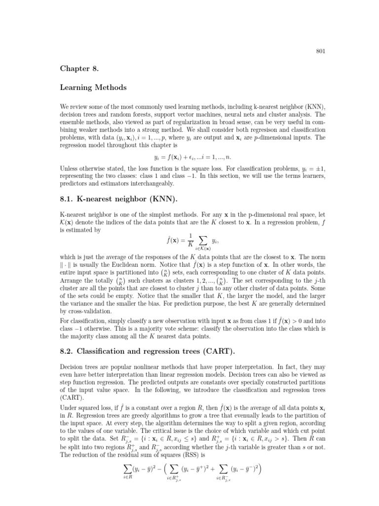 Chap 8 | PDF | Support Vector Machine | Bootstrapping (Statistics)