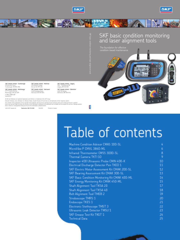 Skf Basic Condition Monitoring and Laser Alignment Tools | PDF