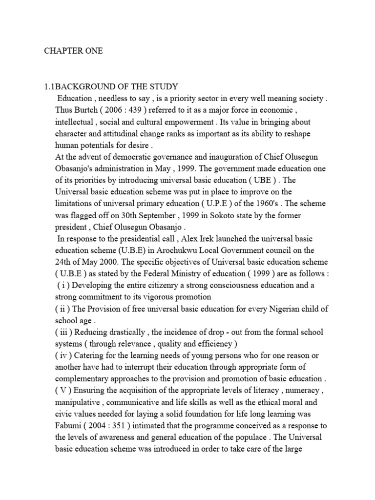 CHAPTER ONE Project | PDF | Motivation | Motivational