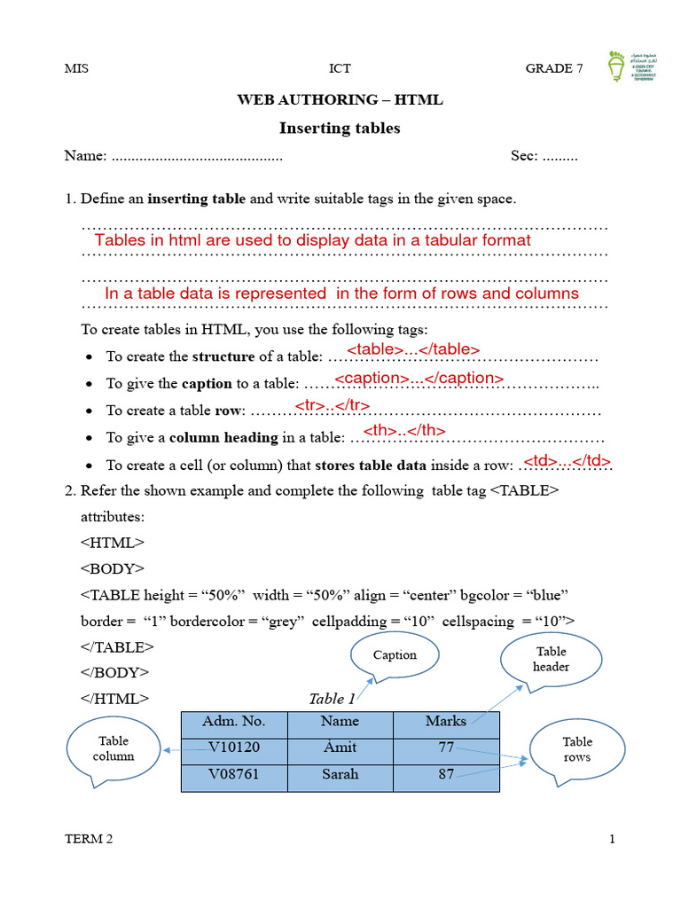 Ict HTML Revision | PDF | Html | Computing