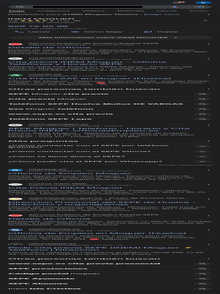 Numero Telefono Inem Moguer | PDF | Informática | Telecomunicaciones