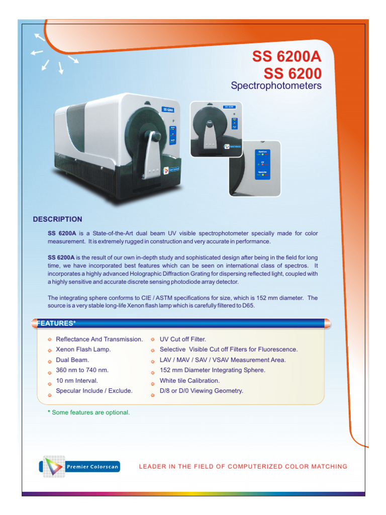 spectrascan-6200A | PDF | Spectrophotometry | Waves