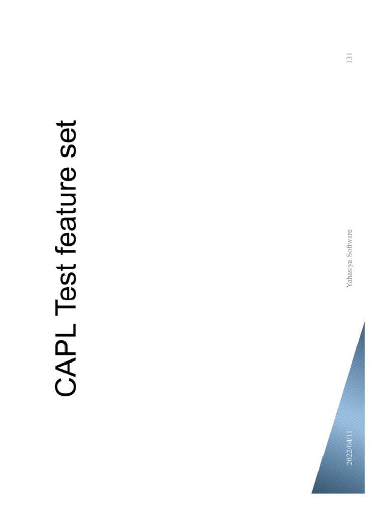 Test Feature Set | PDF