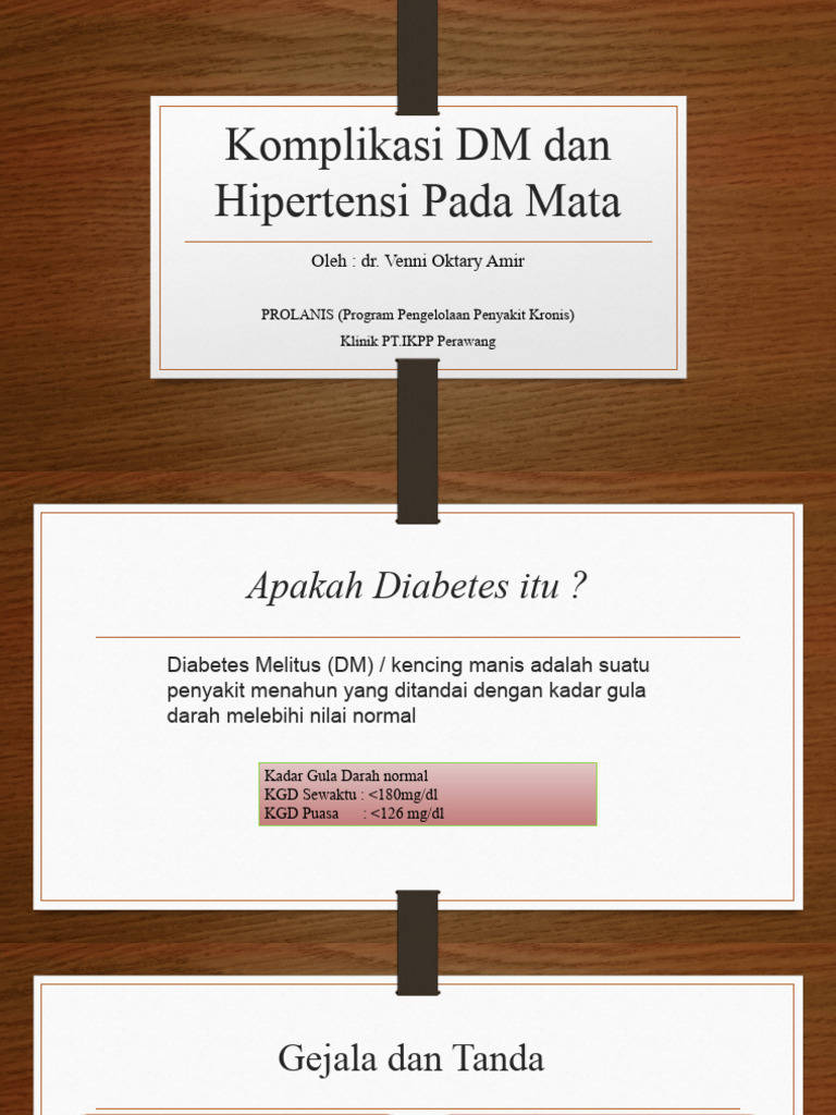 Komplikasi DM Dan Hipertens Pada Mata | PDF | Kesehatan Holistik | Sains & Matematika