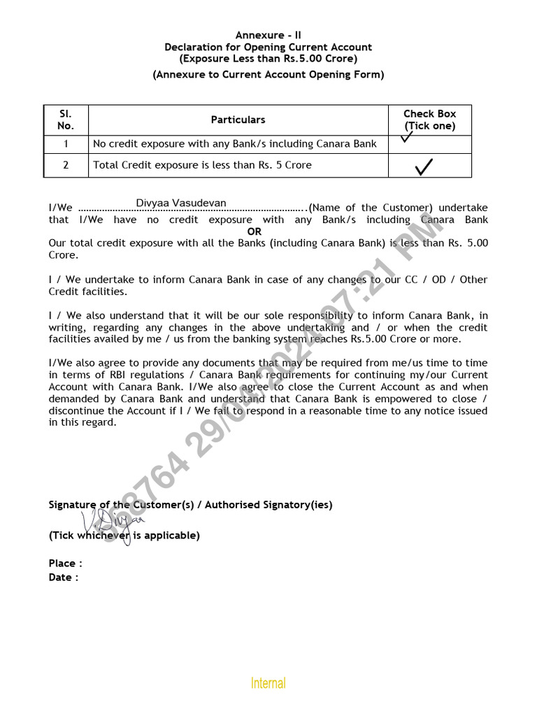 Annexure 2 | PDF | Finance & Money Management