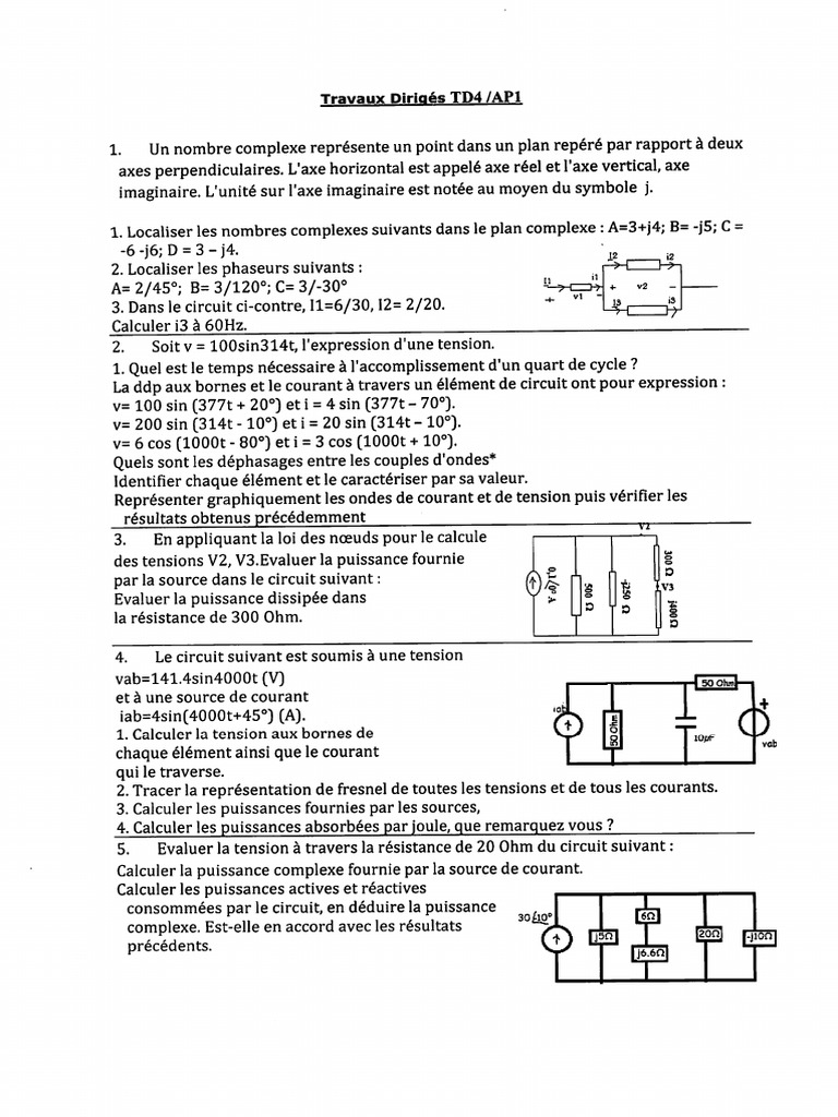TD1 TD2 TD3 TD4 | PDF