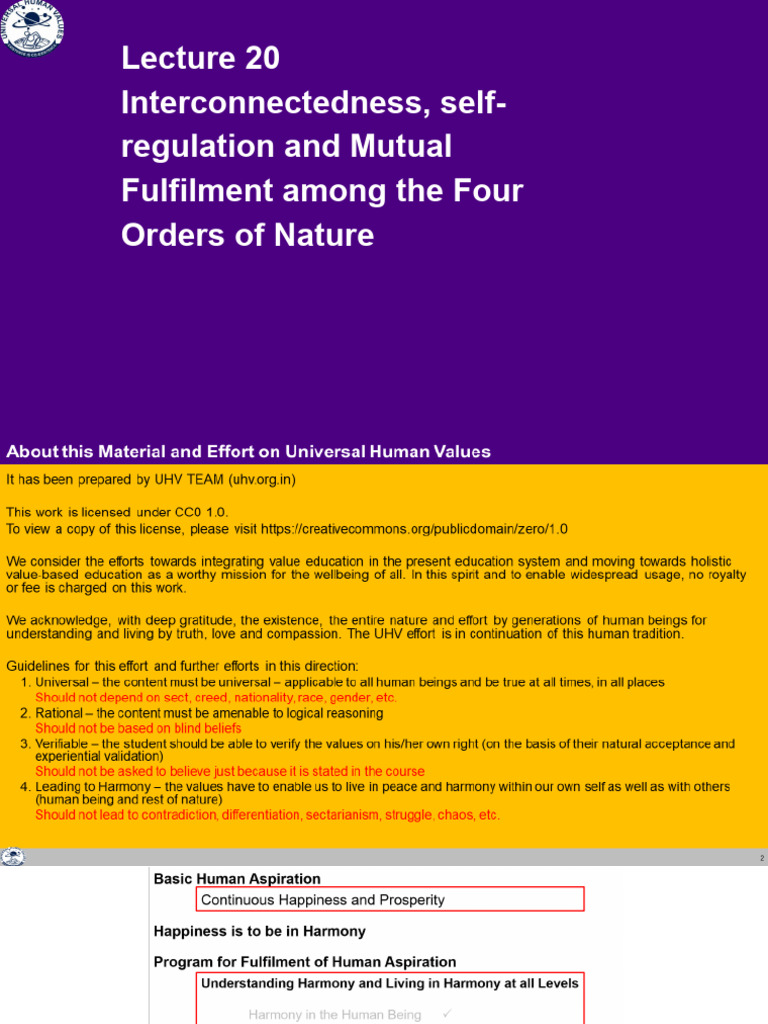 L 20 Mutual Fulfilment in Nature v5 | PDF | Foods | Diet (Nutrition)