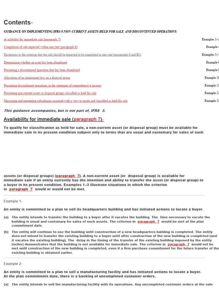 IFRS_5_IG | Download Free PDF | Fair Value | Income Statement