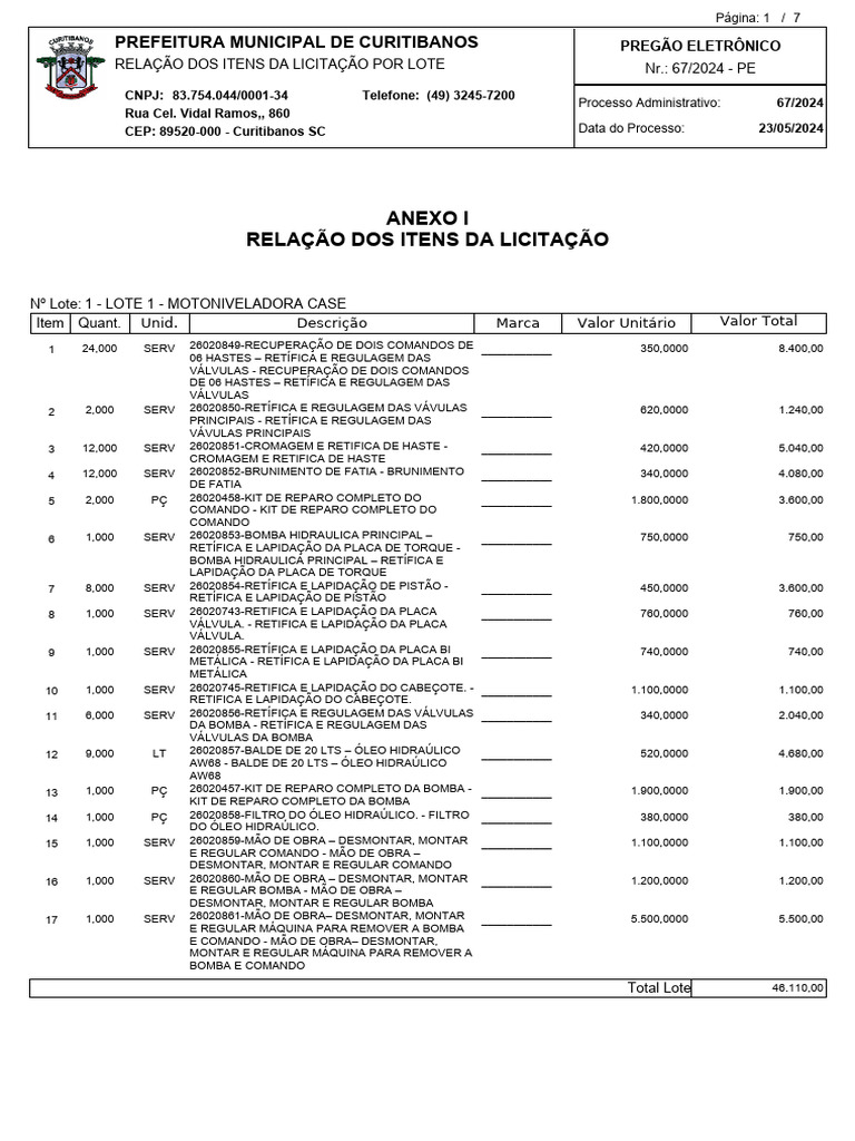 Anexo 1 - Pe 67 2024 Pref | PDF