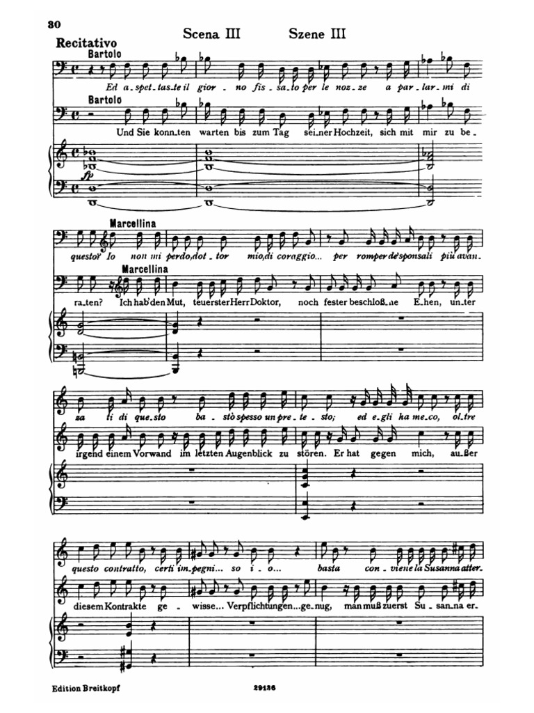 Nozze Di Figaro Air de Bartholo | PDF