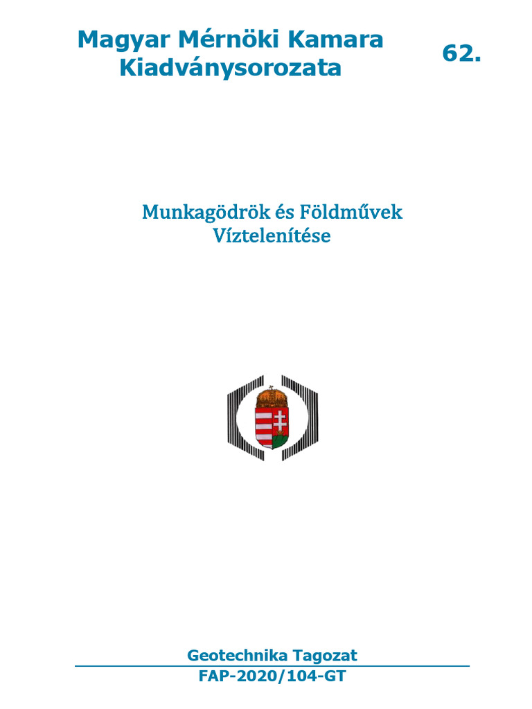 14 GEOT 2020 Munkagodrok Es Foldmuvek Viztelenitese | PDF